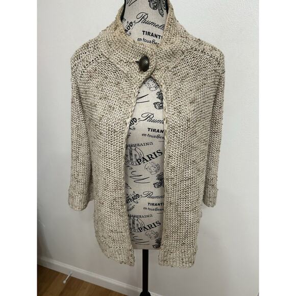 BCBGMaxAzria | Sweaters | Bcbg Maxazria One Button Oatmeal Cardigan ...